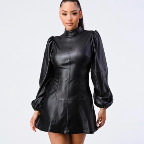 privy | Dresses | Nwt Faux Leather Dress | Poshmark